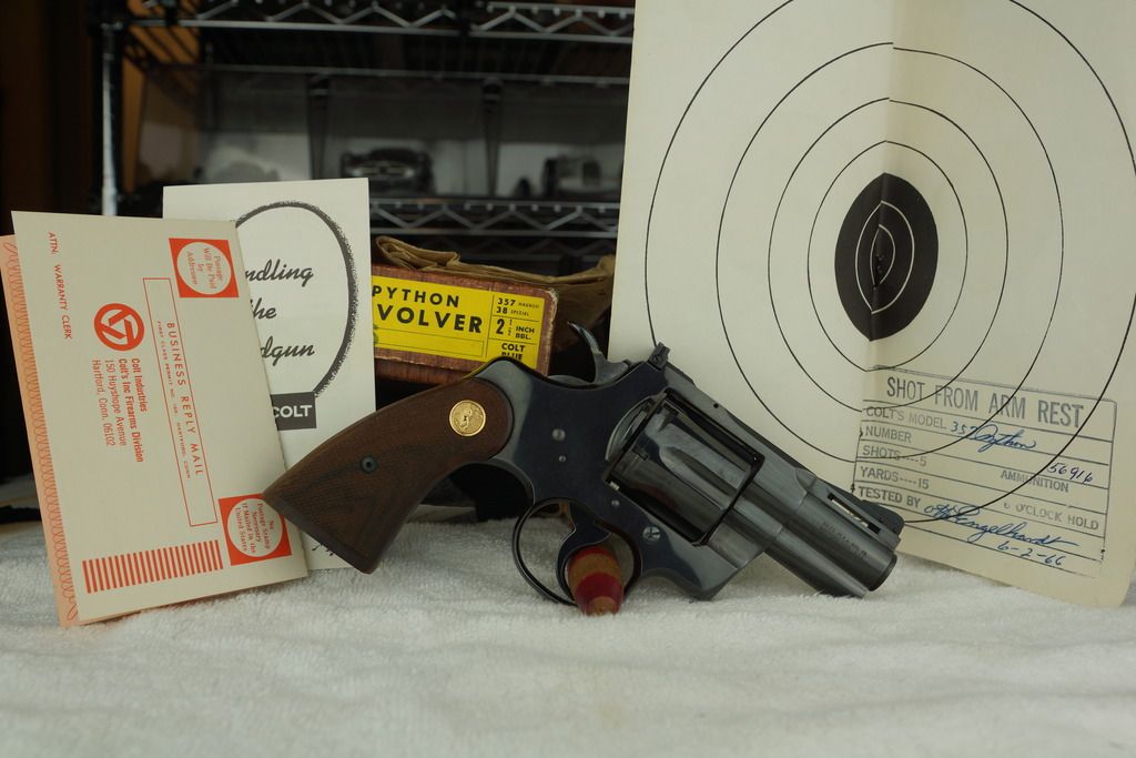 1966 Python 2 1/2 box and papers.. | Colt Forum